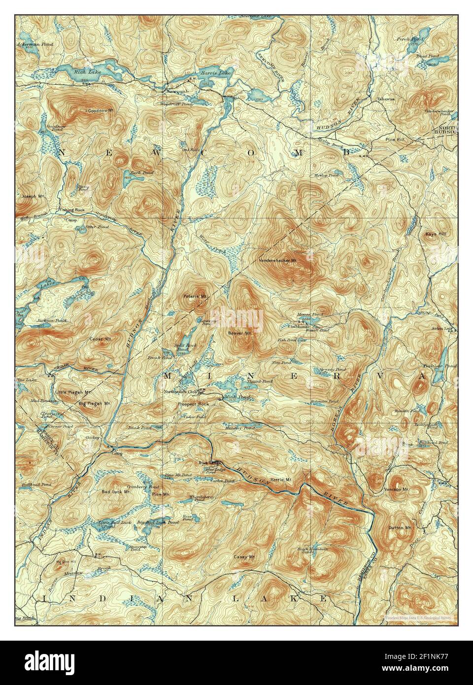 Map of newcomb hi-res stock photography and images - Alamy