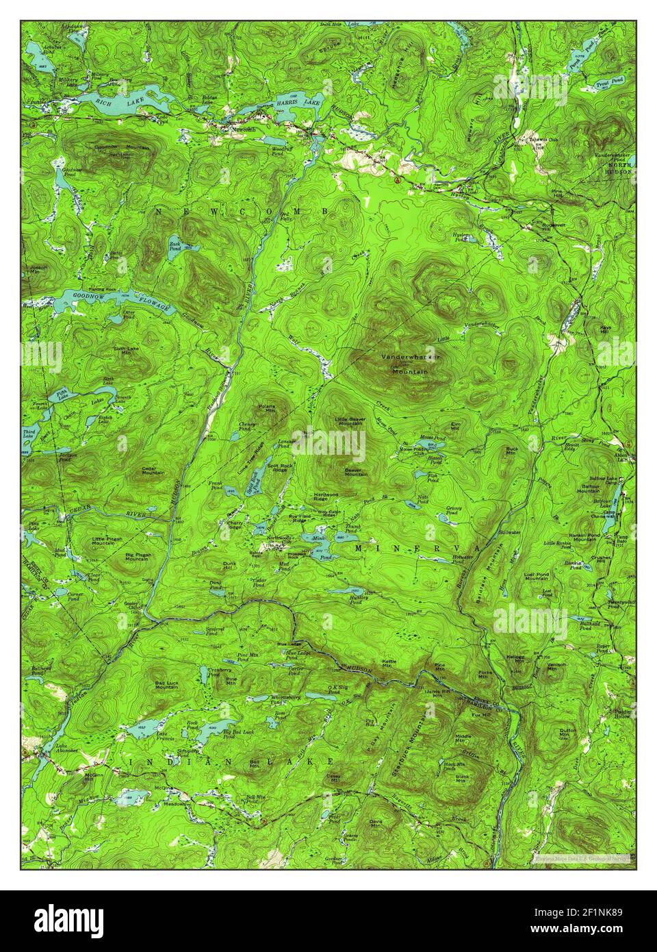 Map of newcomb hi-res stock photography and images - Alamy