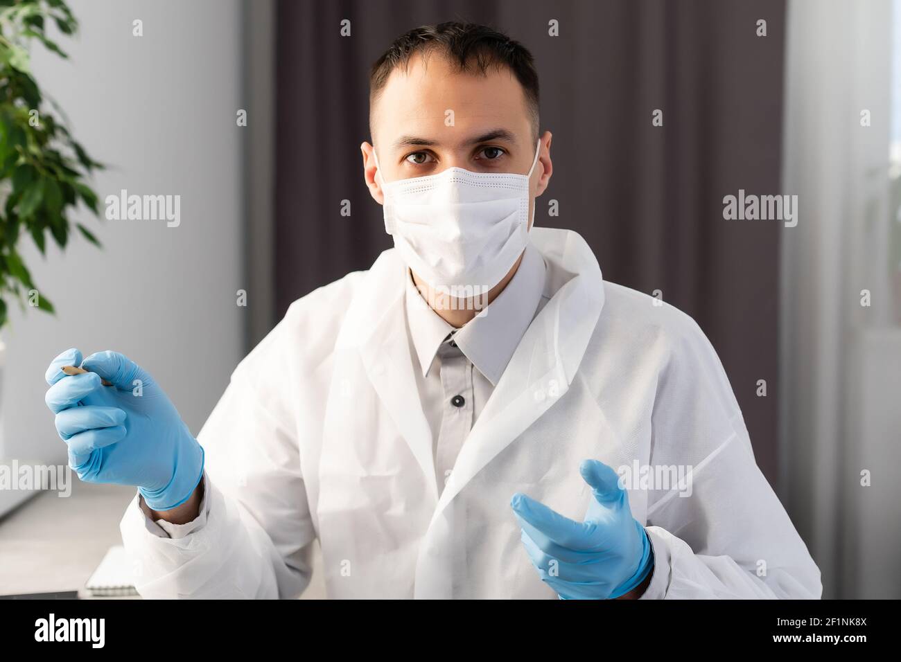 Close up portrait of male doctor, head shot Stock Photo - Alamy