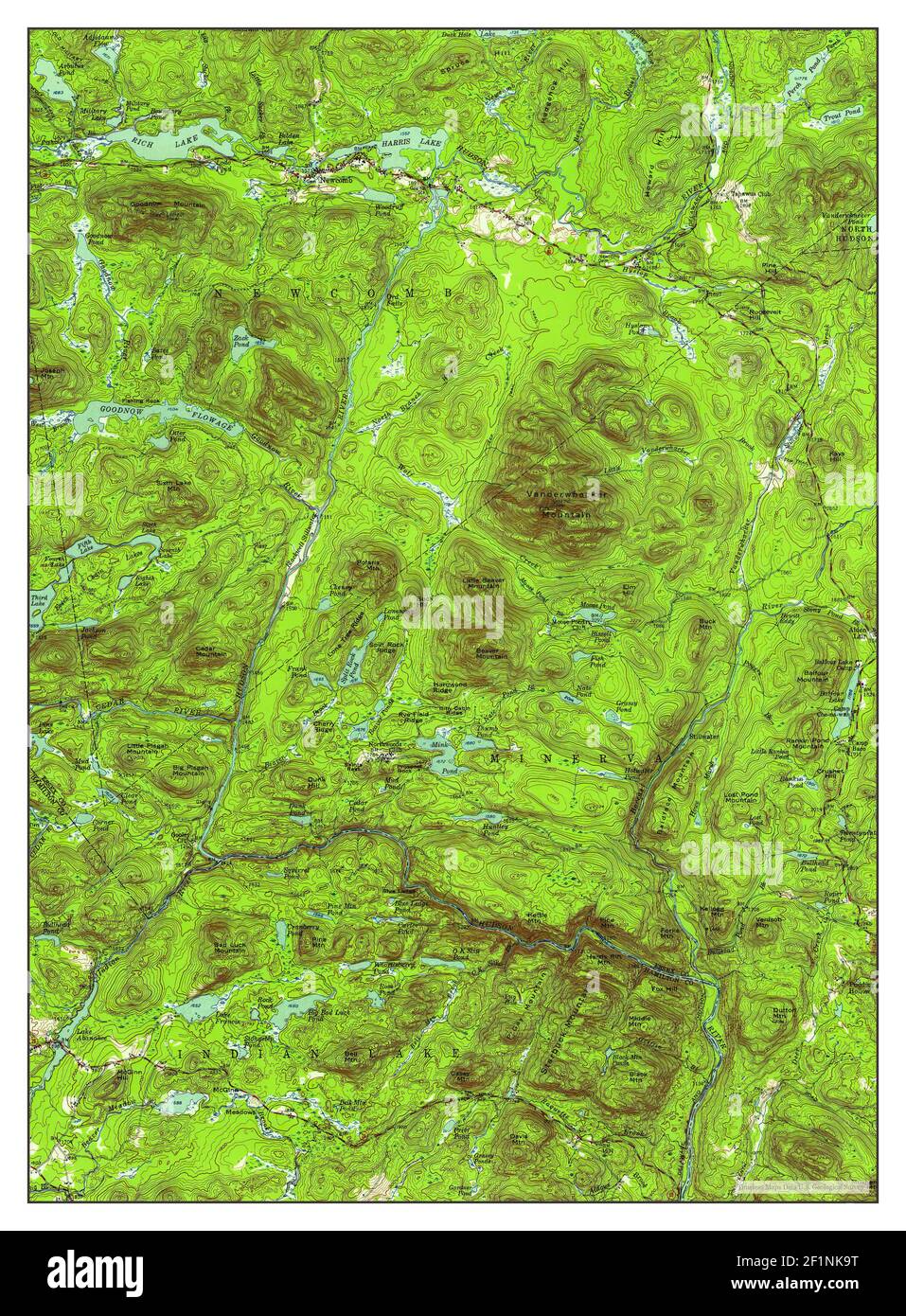 Map of newcomb Cut Out Stock Images & Pictures - Alamy