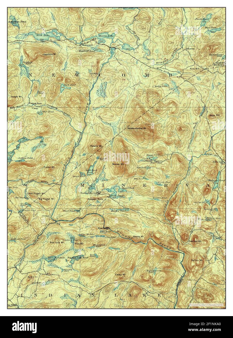 Map of newcomb hi-res stock photography and images - Alamy