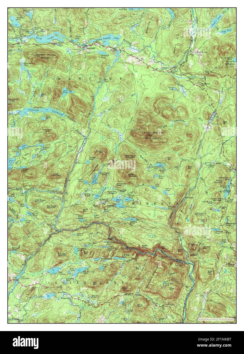 Map of newcomb hi-res stock photography and images - Alamy