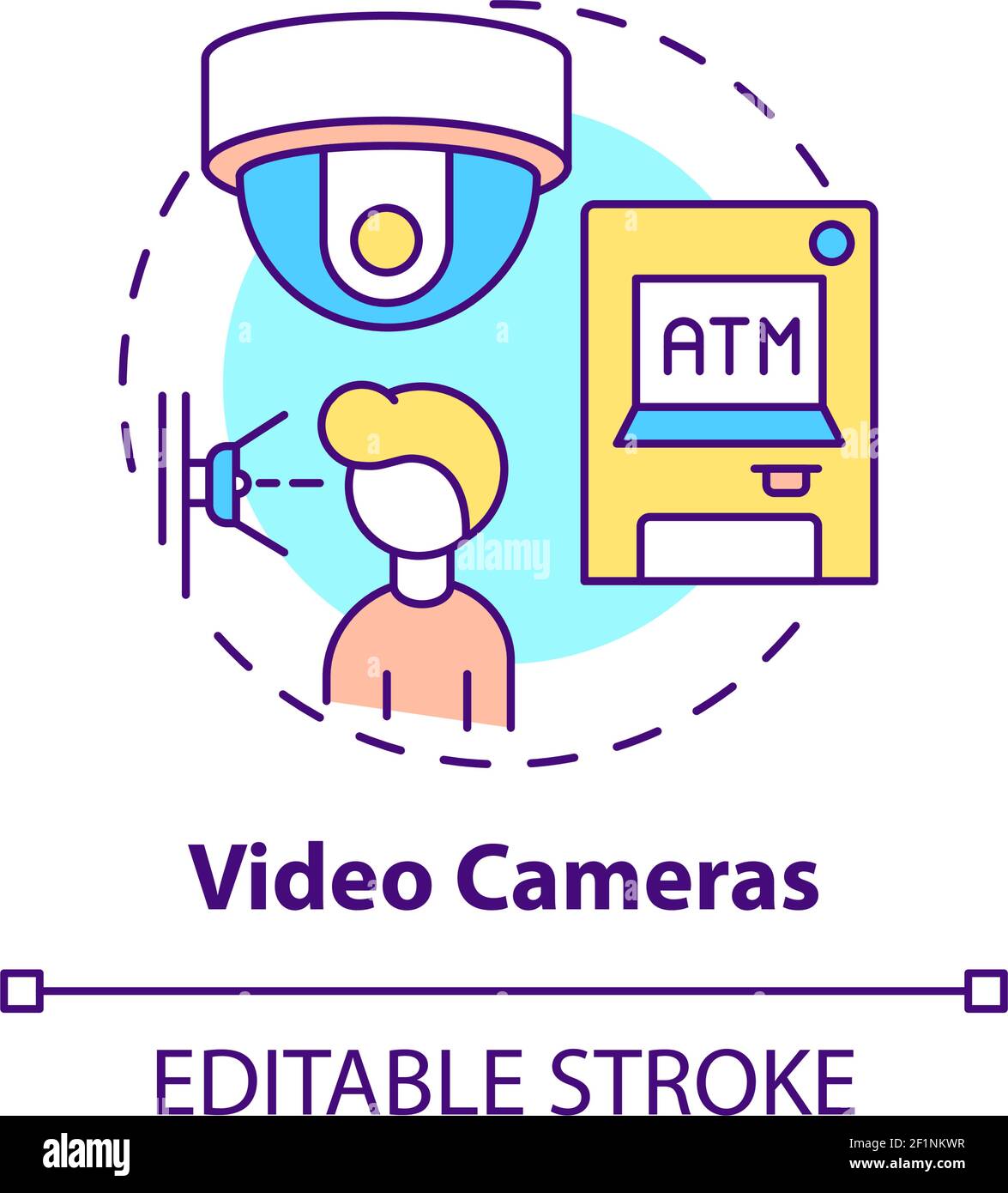 Bank surveillance camera Stock Vector Images - Alamy