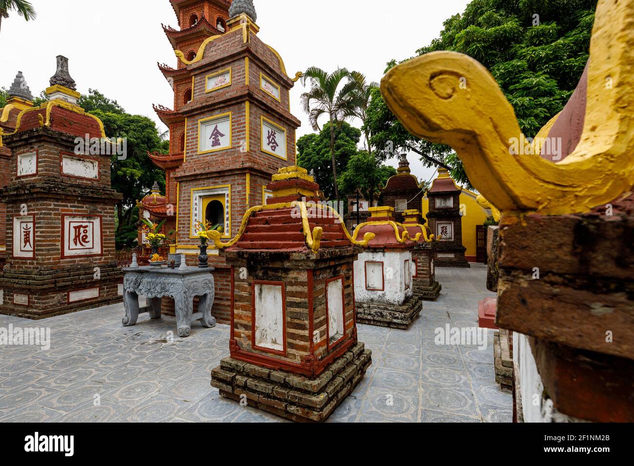 The Tran Quoc Pagode in Hanoi in Vietnam Stock Photo - Alamy