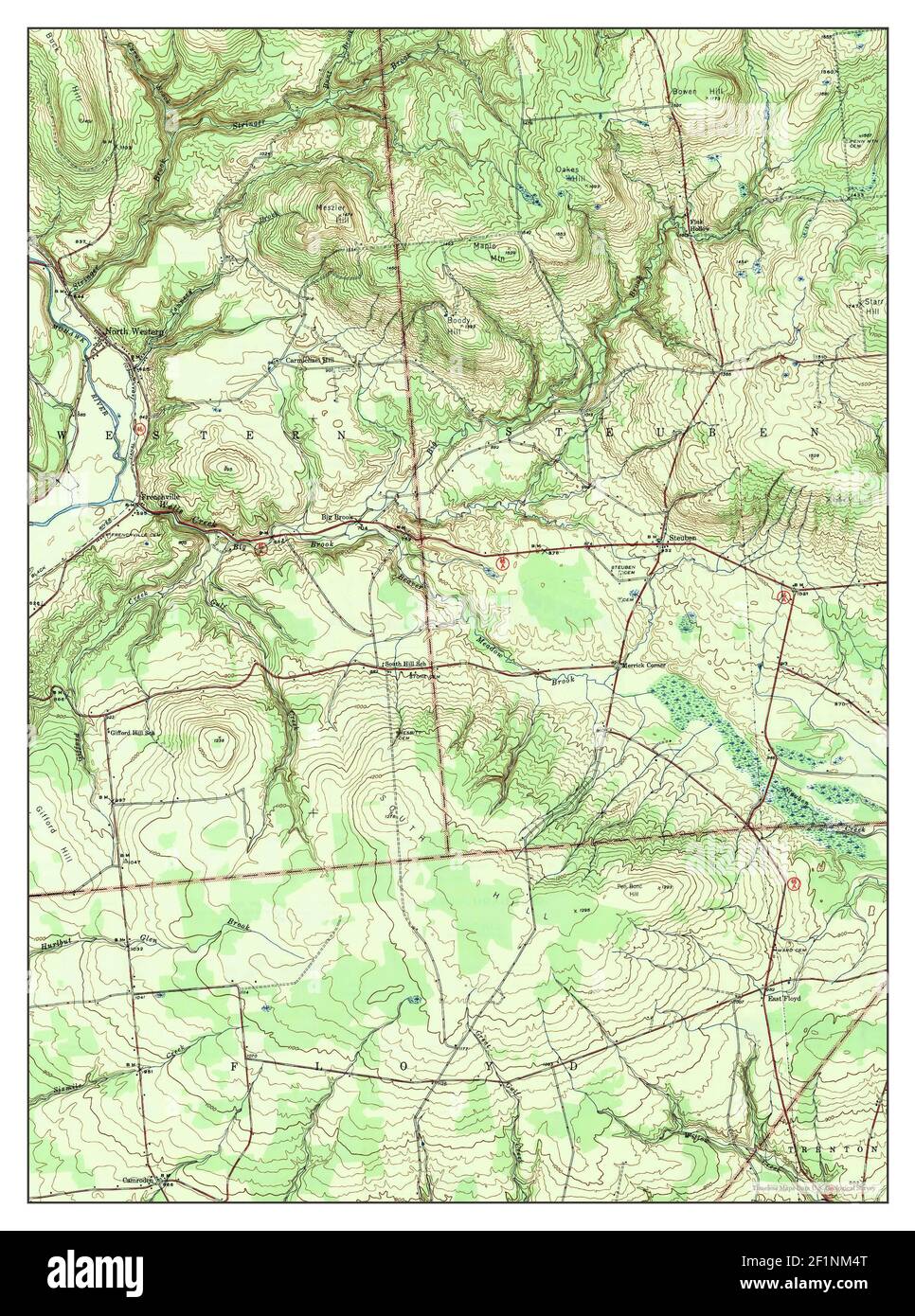 North Western, New York, map 1947, 1:31680, United States of America by ...