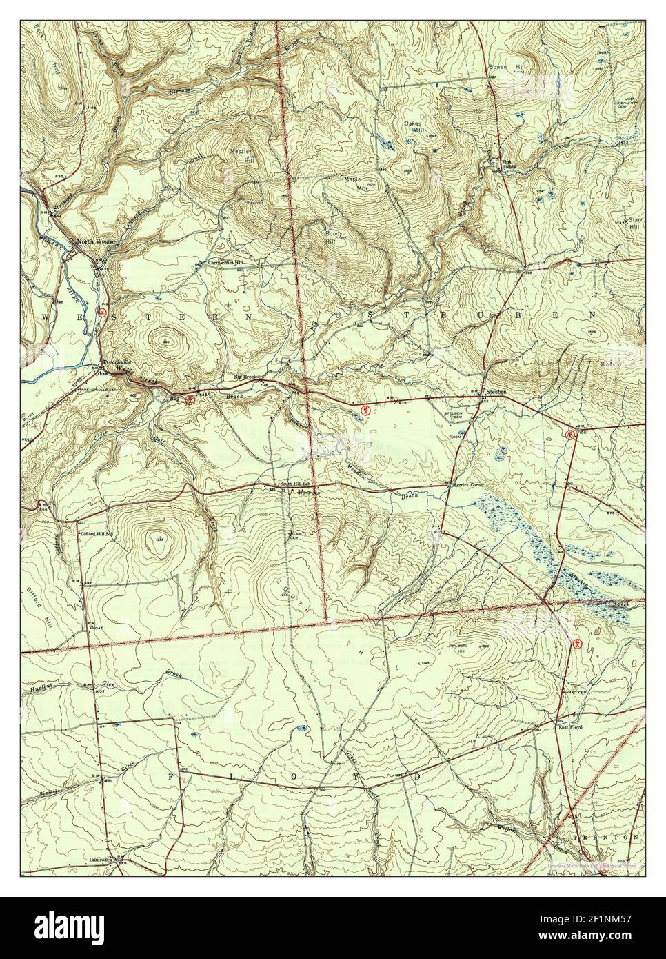 North Western, New York, map 1947, 1:31680, United States of America by ...