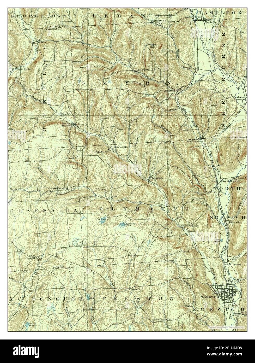 Norwich New York Map High Resolution Stock Photography and Images - Alamy