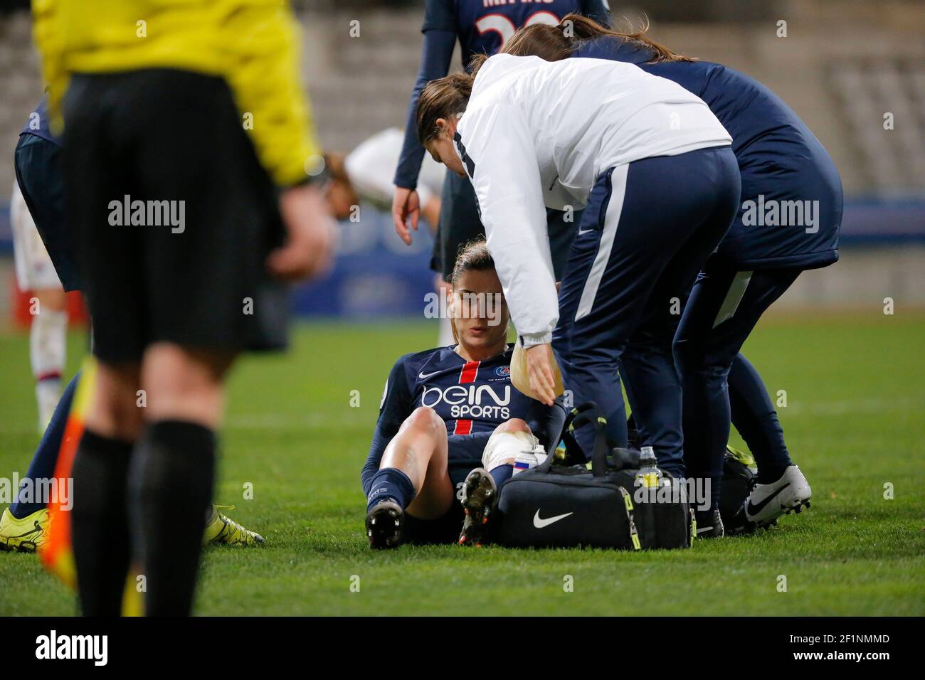 Boulleau Laure (PSG women) on the floor during the Women's French ...