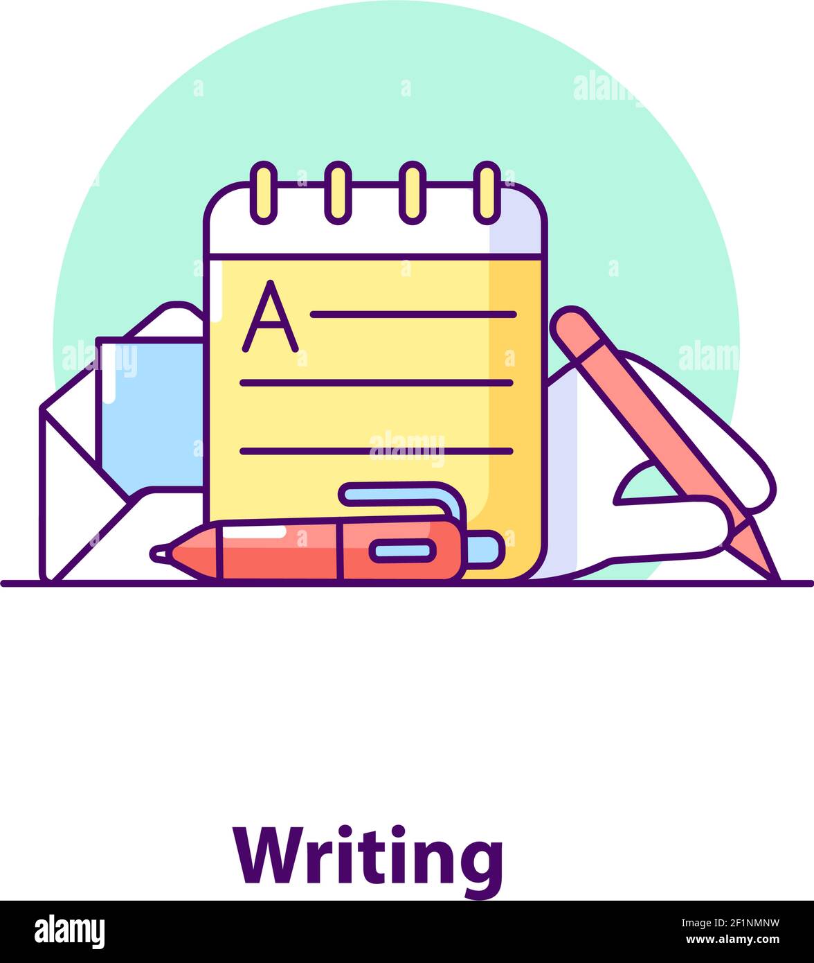 Writing creative UI concept icon Stock Vector Image & Art - Alamy