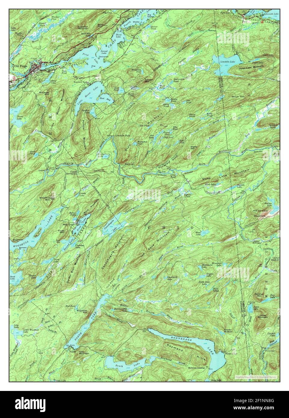 Old Forge, New York, map 1954, 1:62500, United States of America by ...