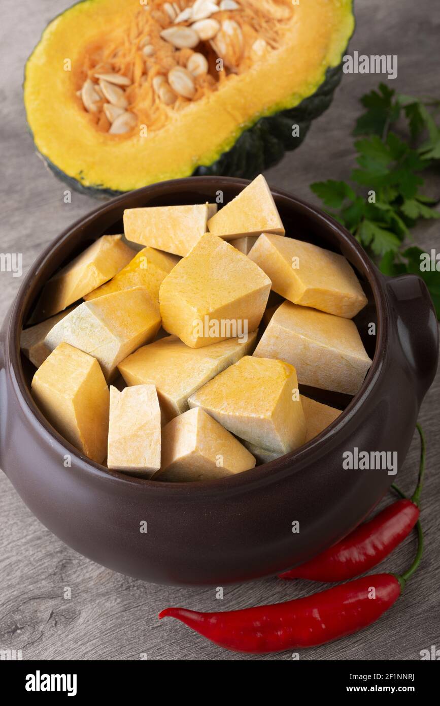 Kabocha squash isolated on hi-res stock photography and images - Alamy