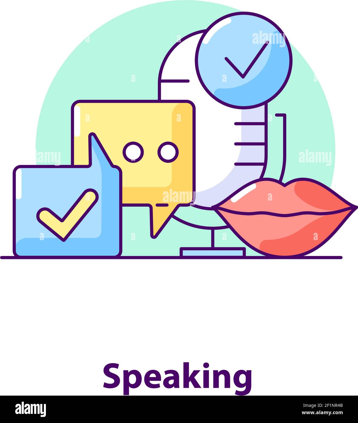 Speaking exam Stock Vector Images - Alamy