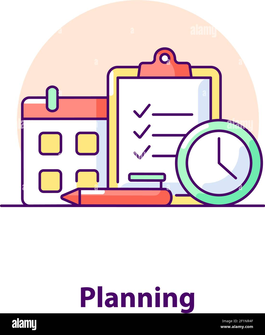 Planning creative UI concept icon Stock Vector Image & Art - Alamy