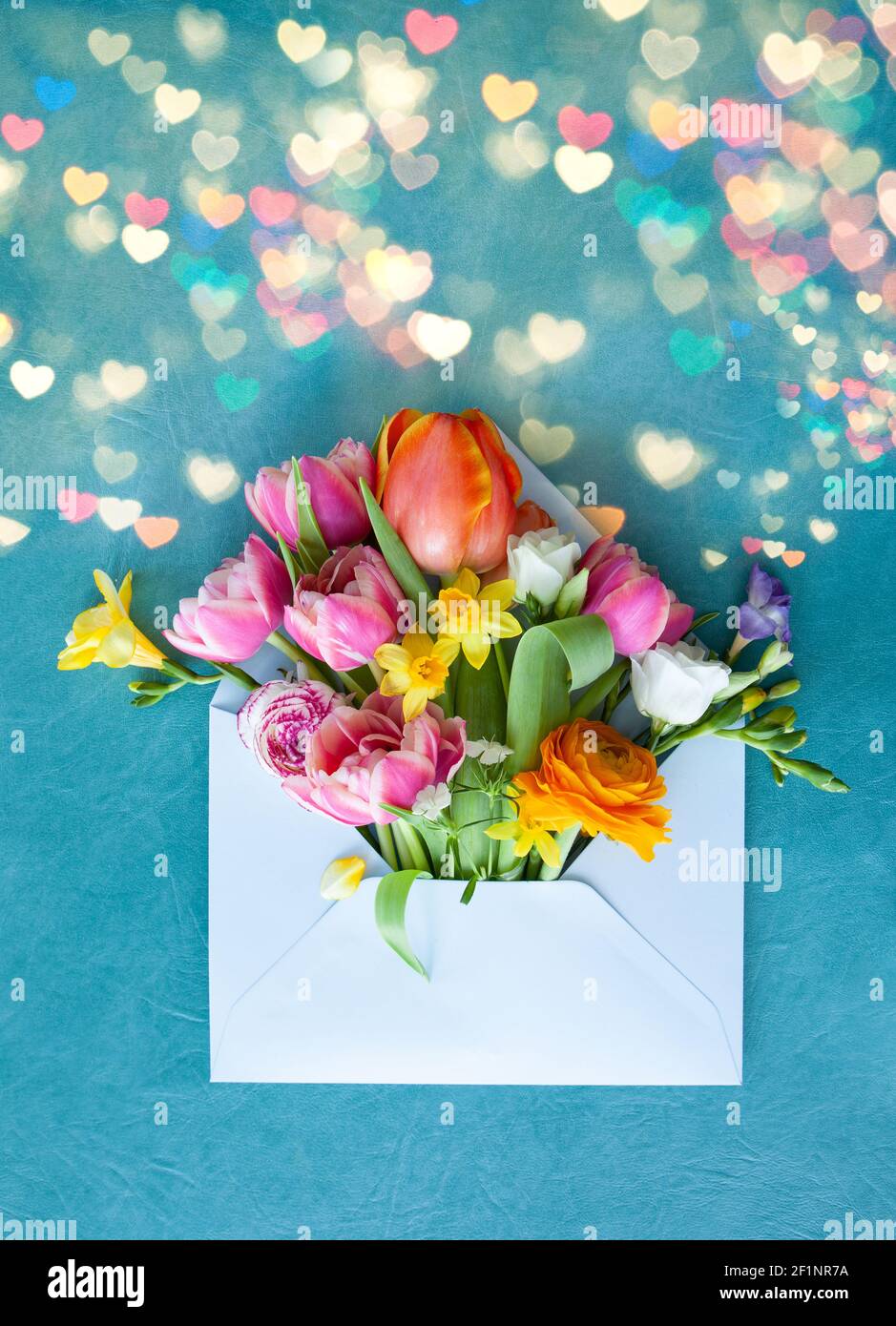 Colorful spring flowers Stock Photo - Alamy