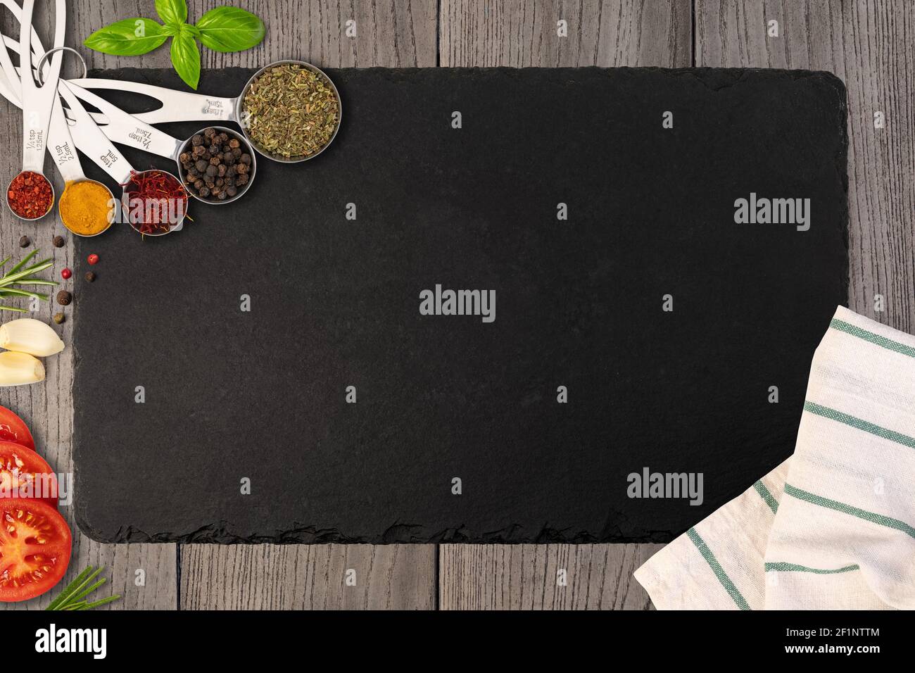 Food background with free space for text Stock Photo - Alamy