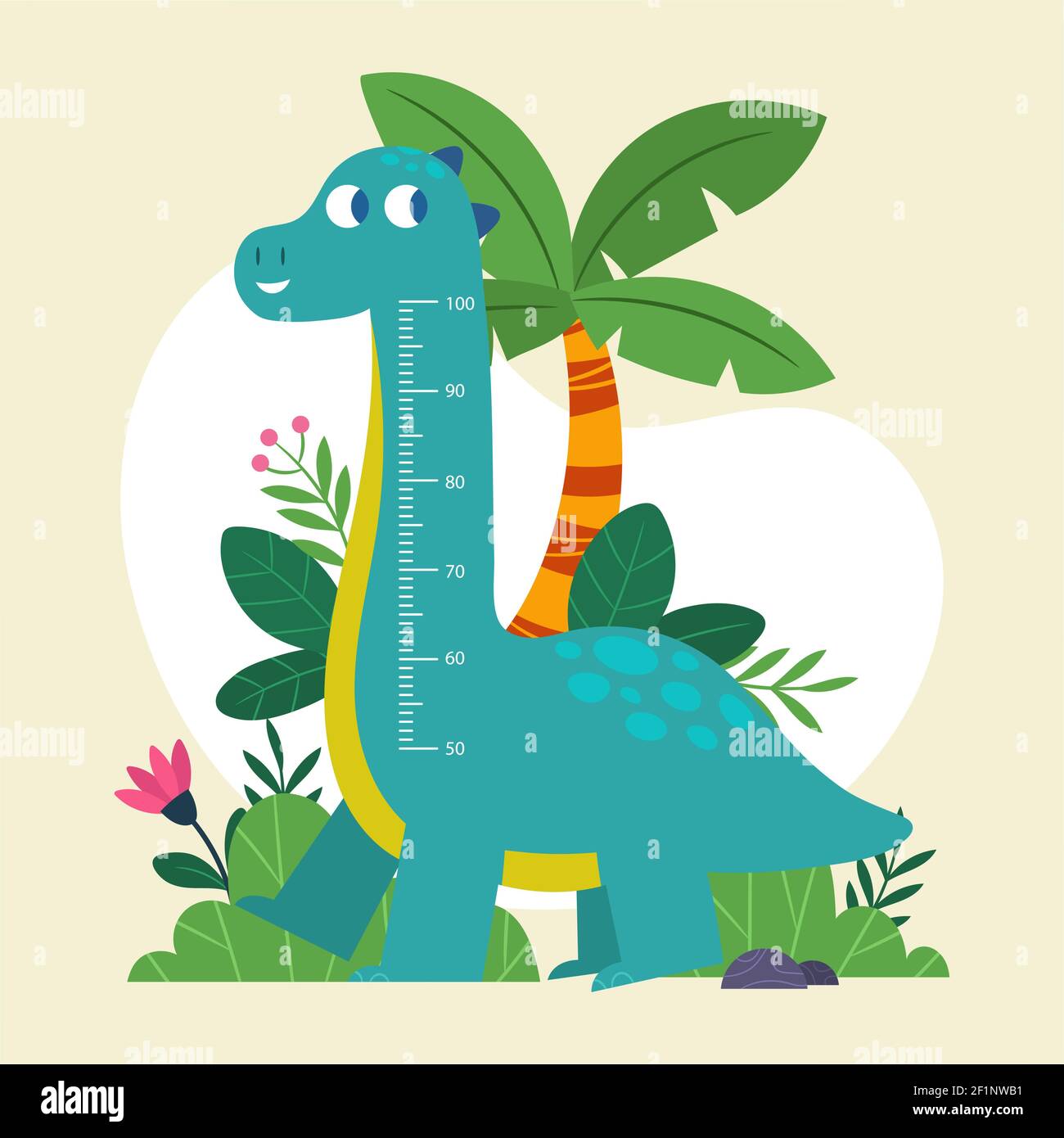 Cute cartoon height meter Vector illustration Stock Vector Image & Art ...