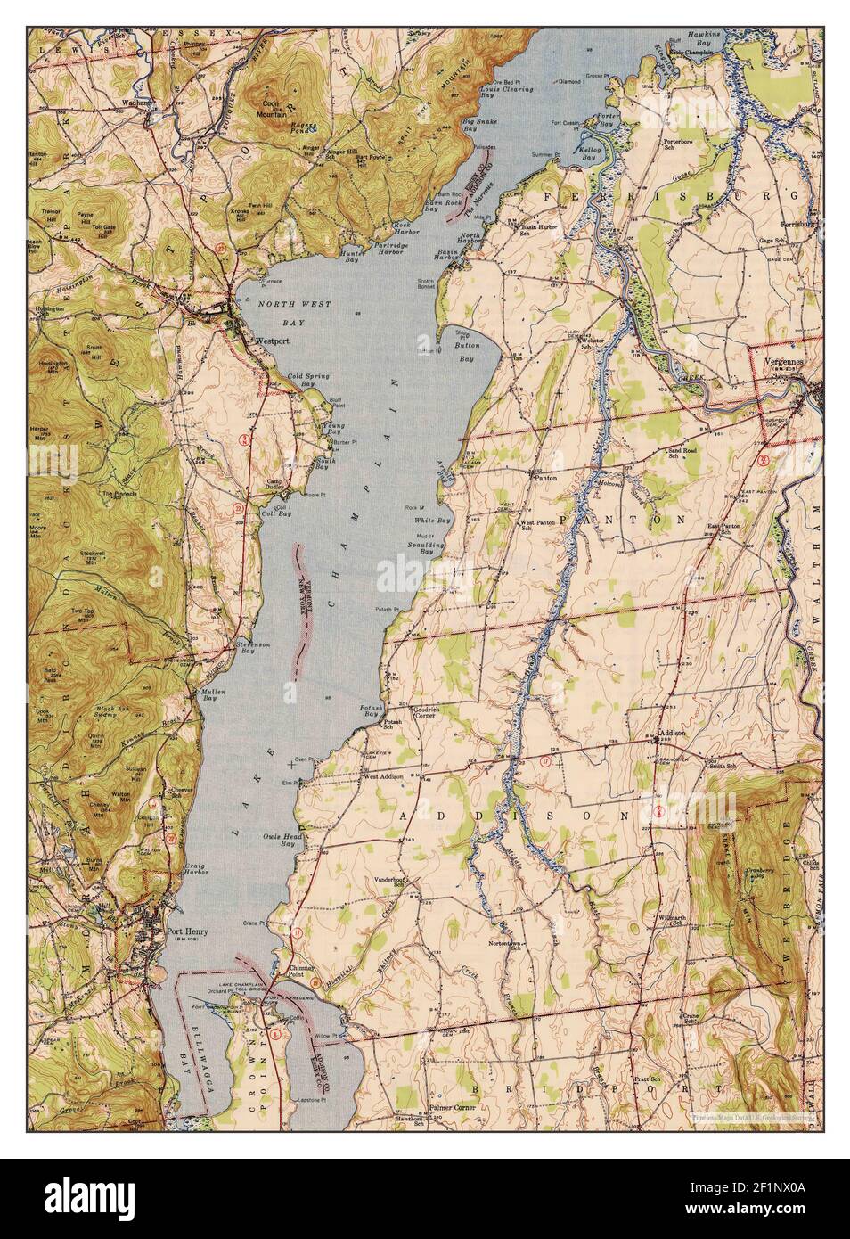 Port henry map hi-res stock photography and images - Alamy