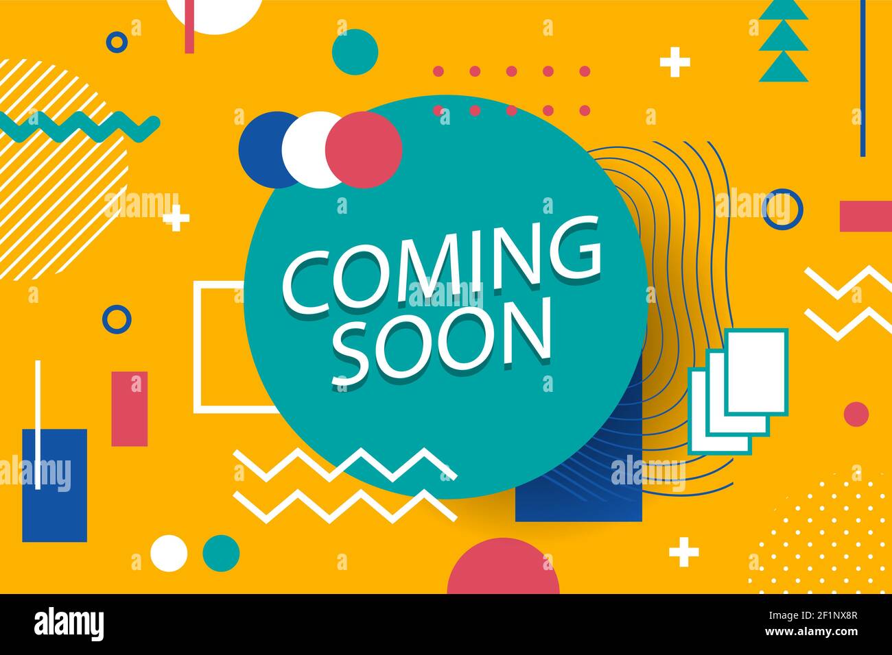 Flat coming soon background Vector illustration Stock Vector Image ...