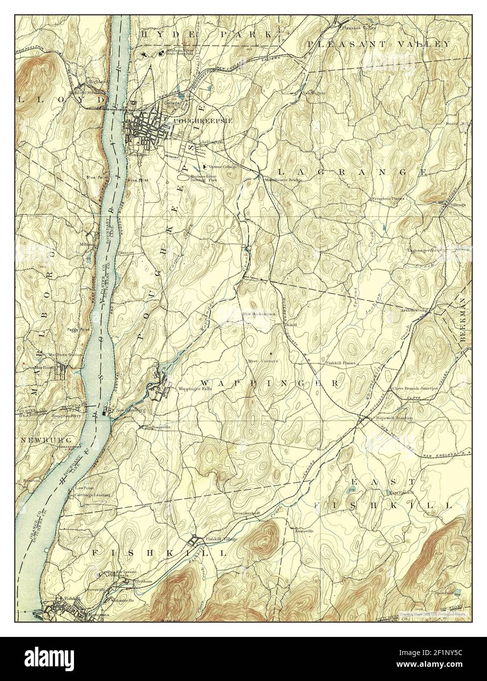 Map of poughkeepsie hi-res stock photography and images - Alamy