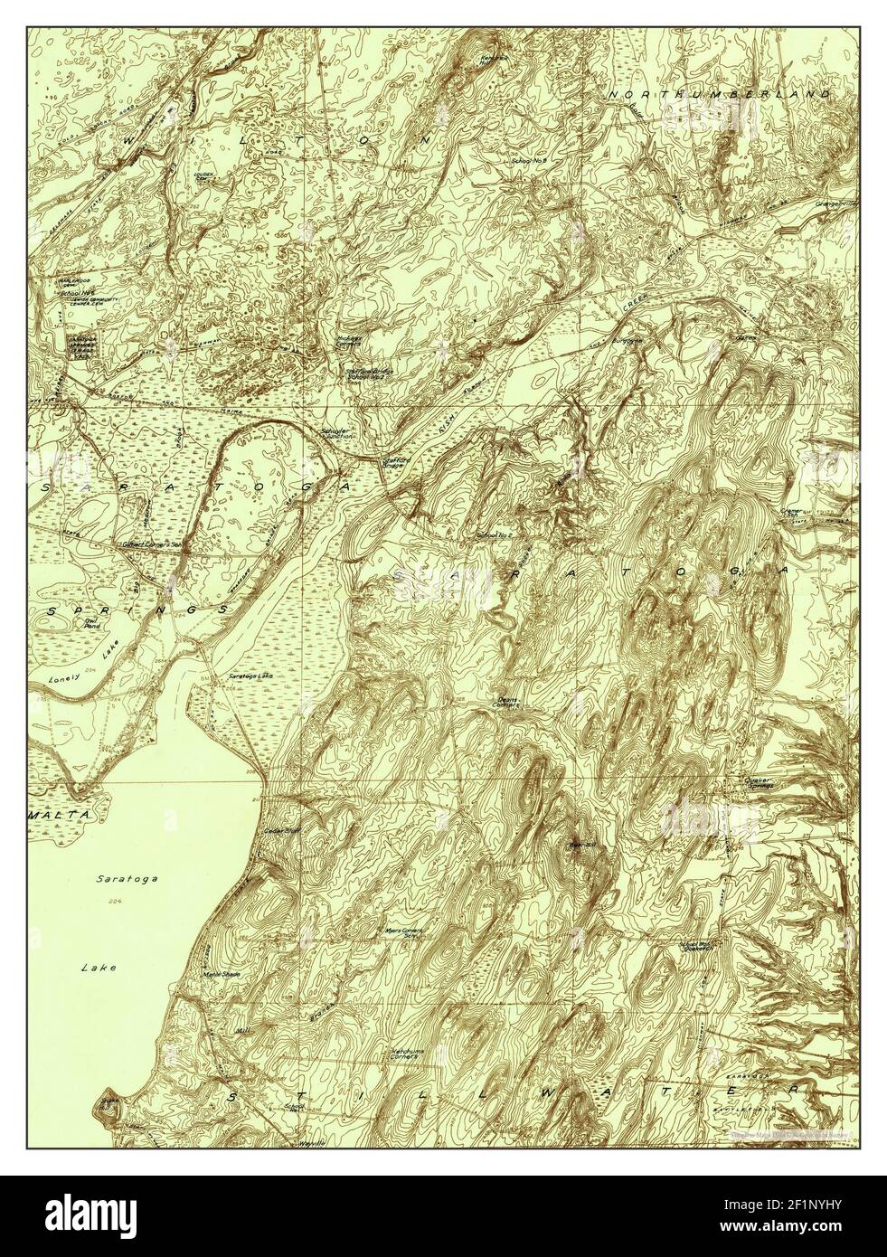 Quaker Springs, New York, map 1934, 1:24000, United States of America ...