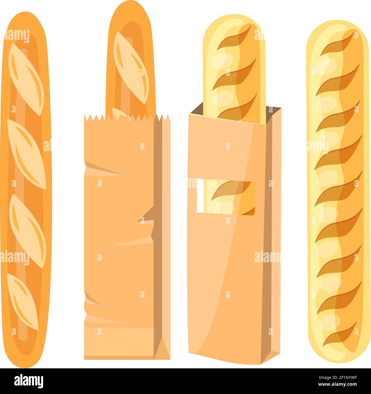 Brown kitchen bakery paper Stock Vector Images - Alamy