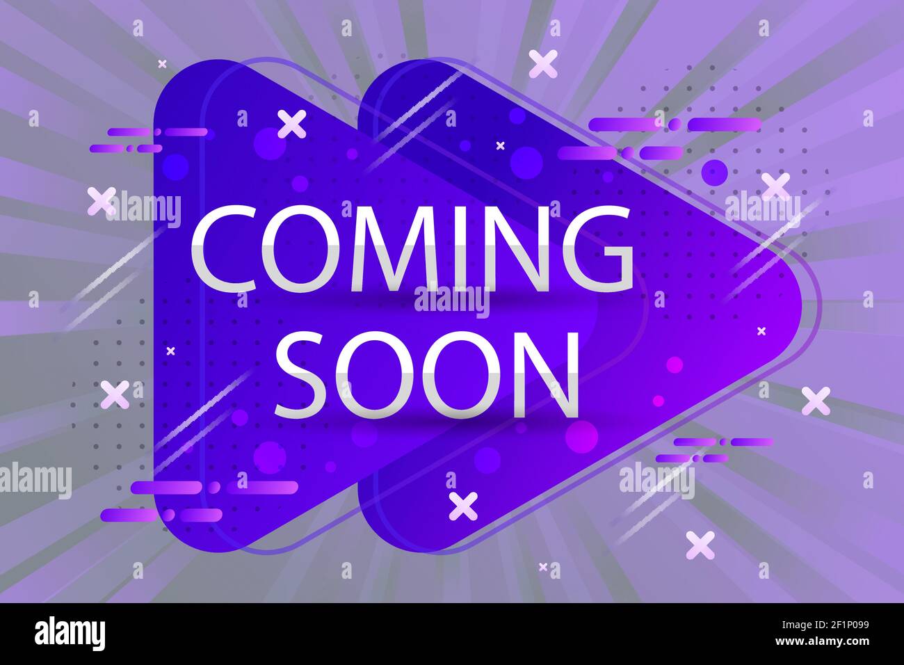 Colorful coming soon promo wallpaper Vector illustration Stock Vector ...