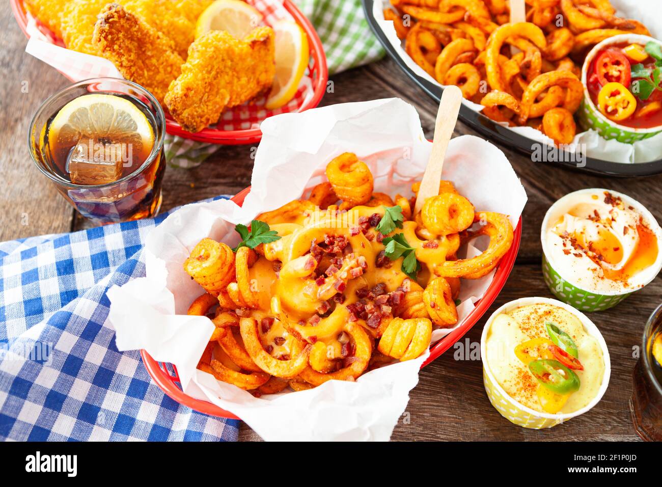 Delicious fast food Stock Photo - Alamy