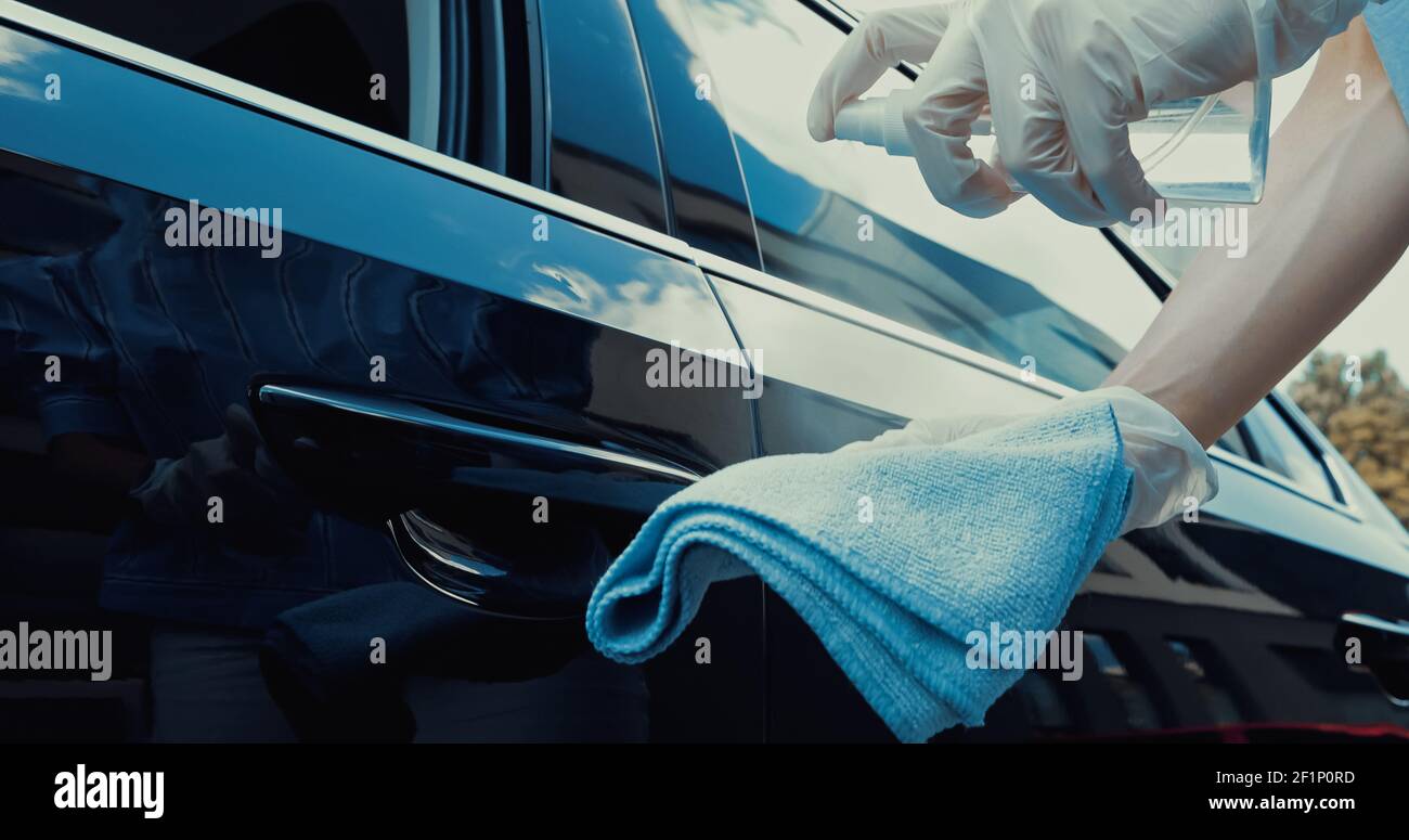 Spraying disinfectant hi-res stock photography and images - Alamy