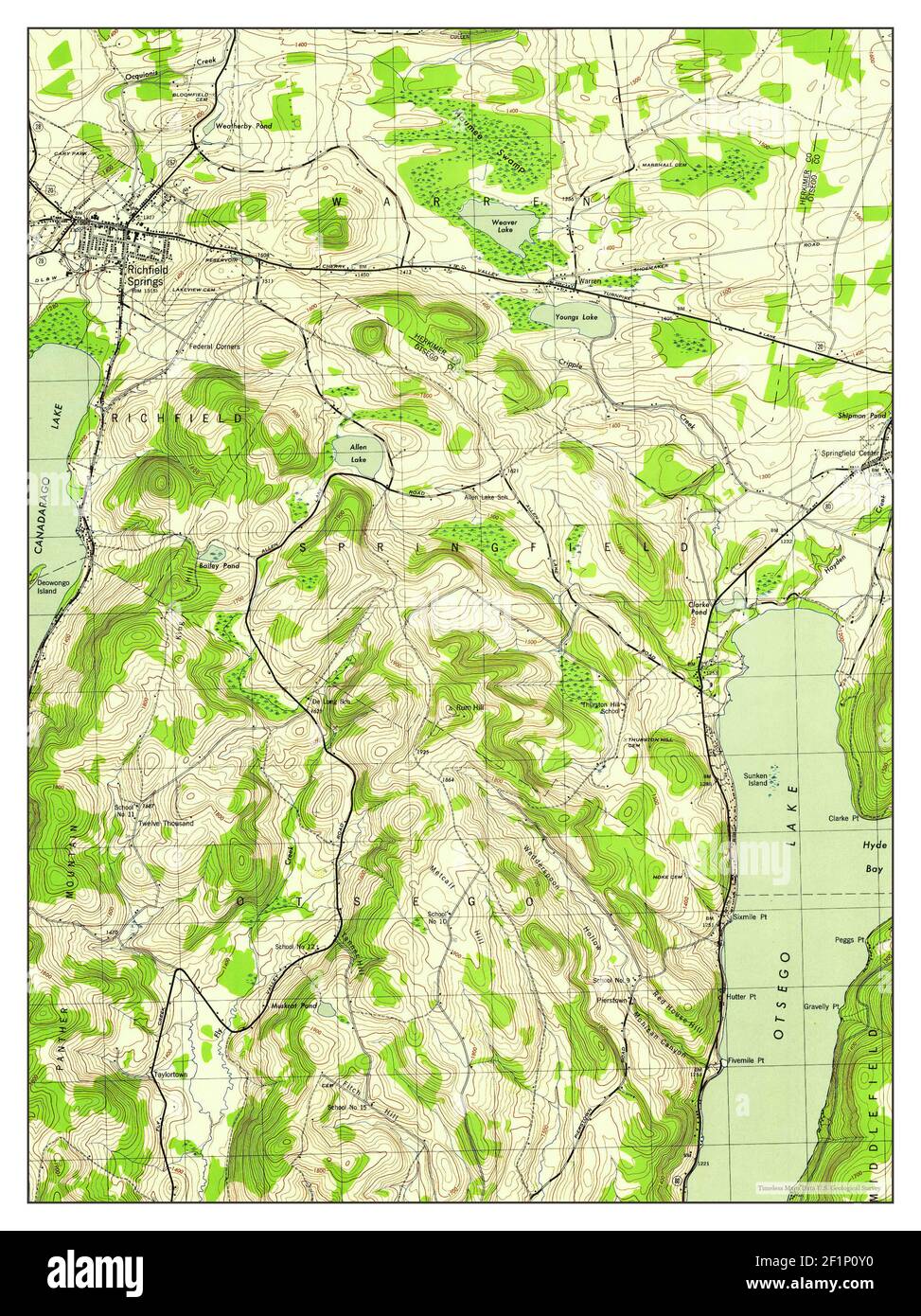 Map of richfield Cut Out Stock Images & Pictures - Alamy