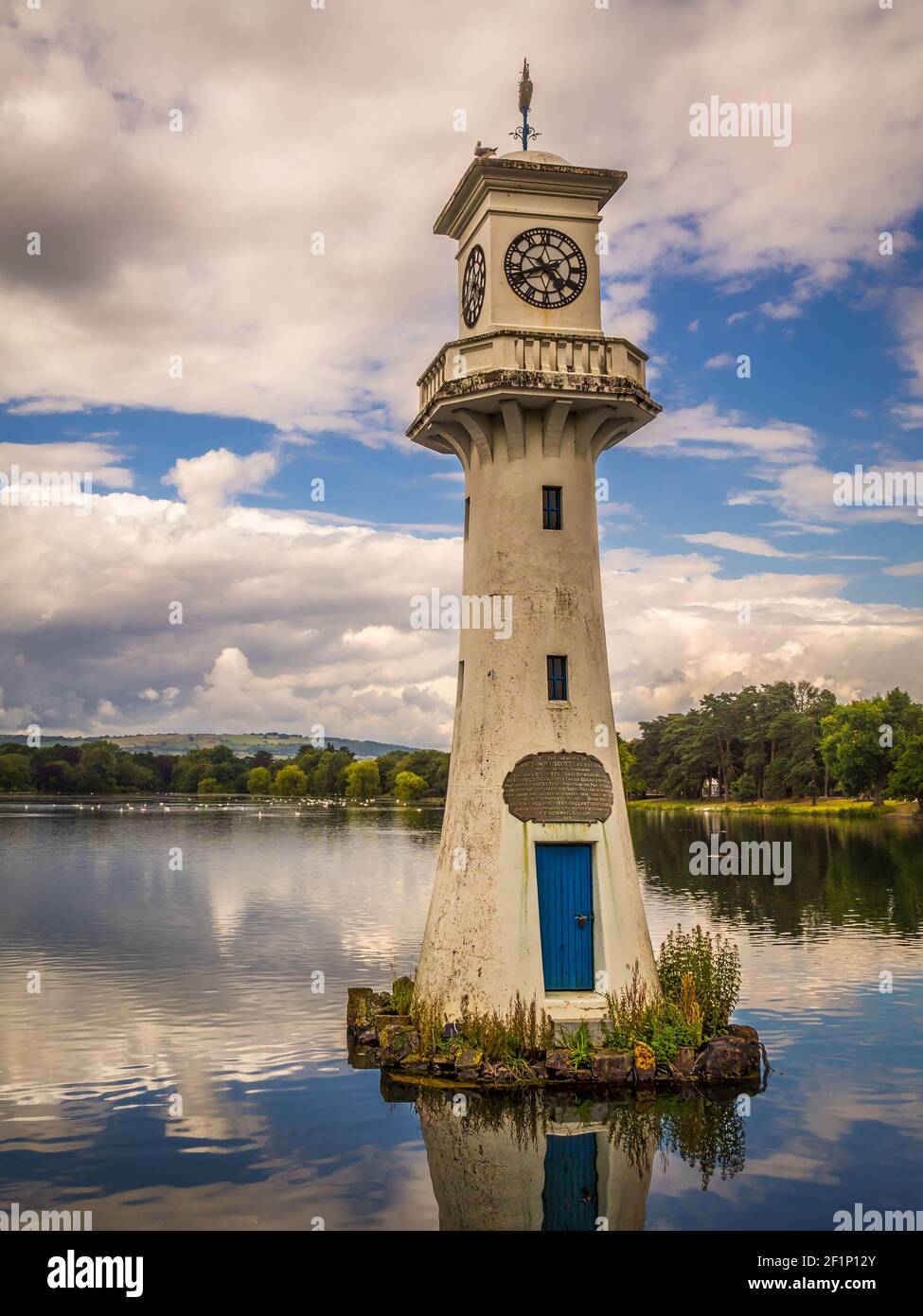 The memorial to Captain R F Scott and his companions at Roath Park Lake ...