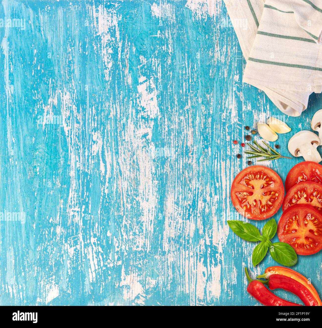 Food background with free space for text Stock Photo - Alamy