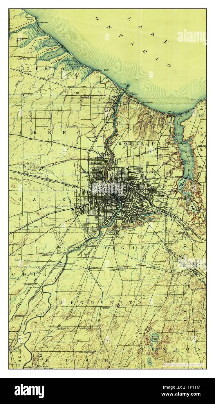 Rochester, New York, map 1920, 1:62500, United States of America by ...