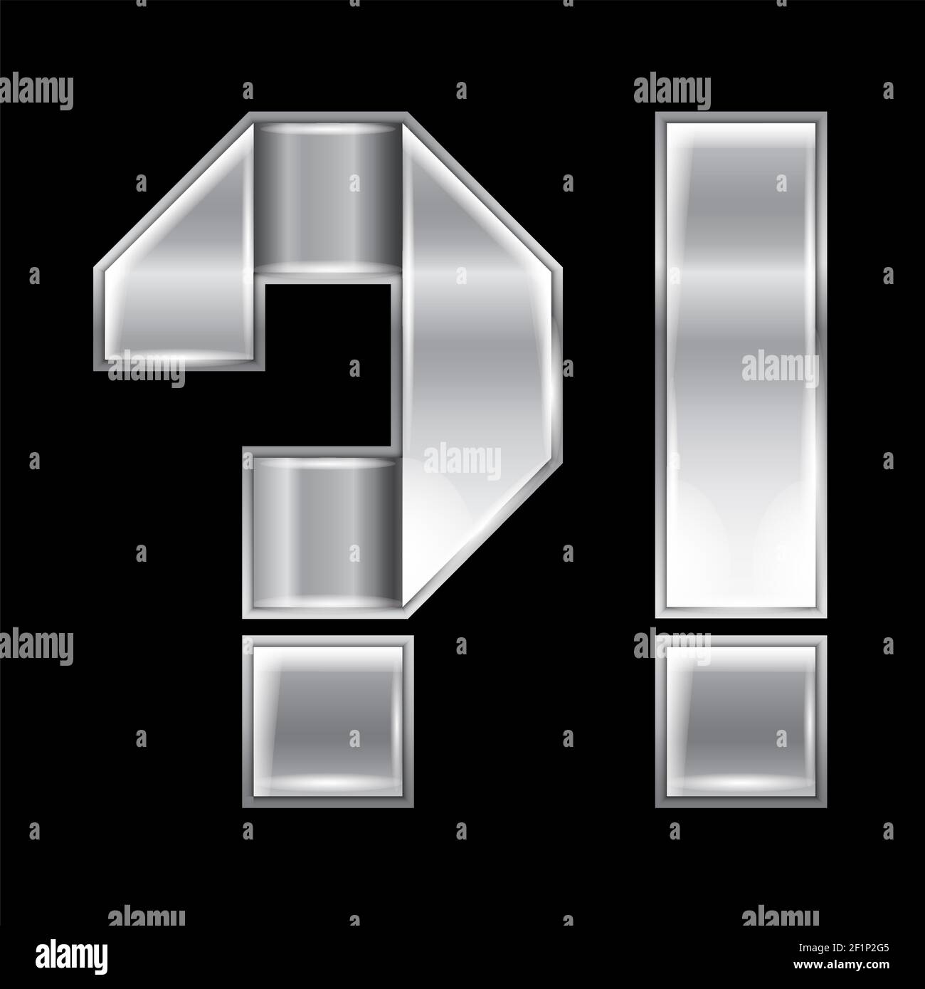 Exclamation mark font hi-res stock photography and images - Alamy