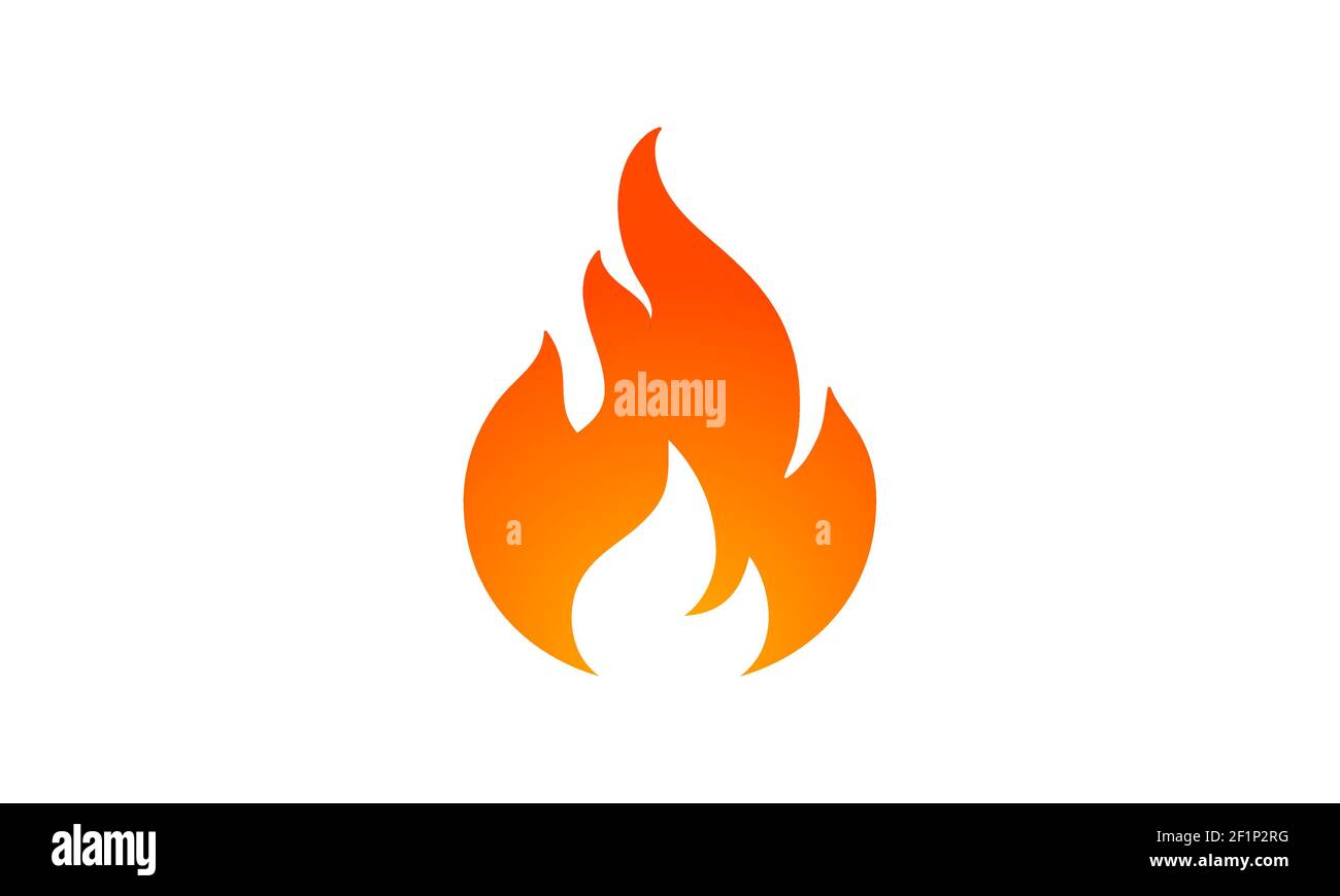 Fire, flame. Red flame in abstract style Stock Vector Image & Art - Alamy
