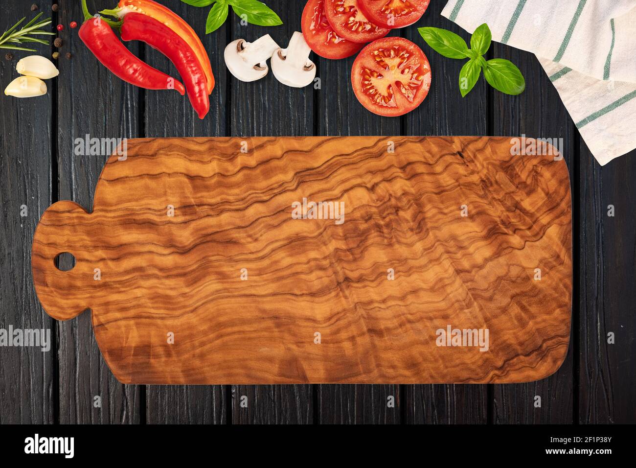 Food background with free space for text Stock Photo - Alamy