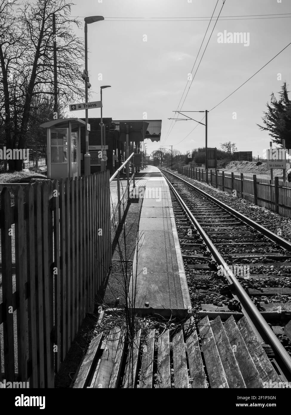 Cressing Train Railway Station, near Braintree, Essex England Stock ...