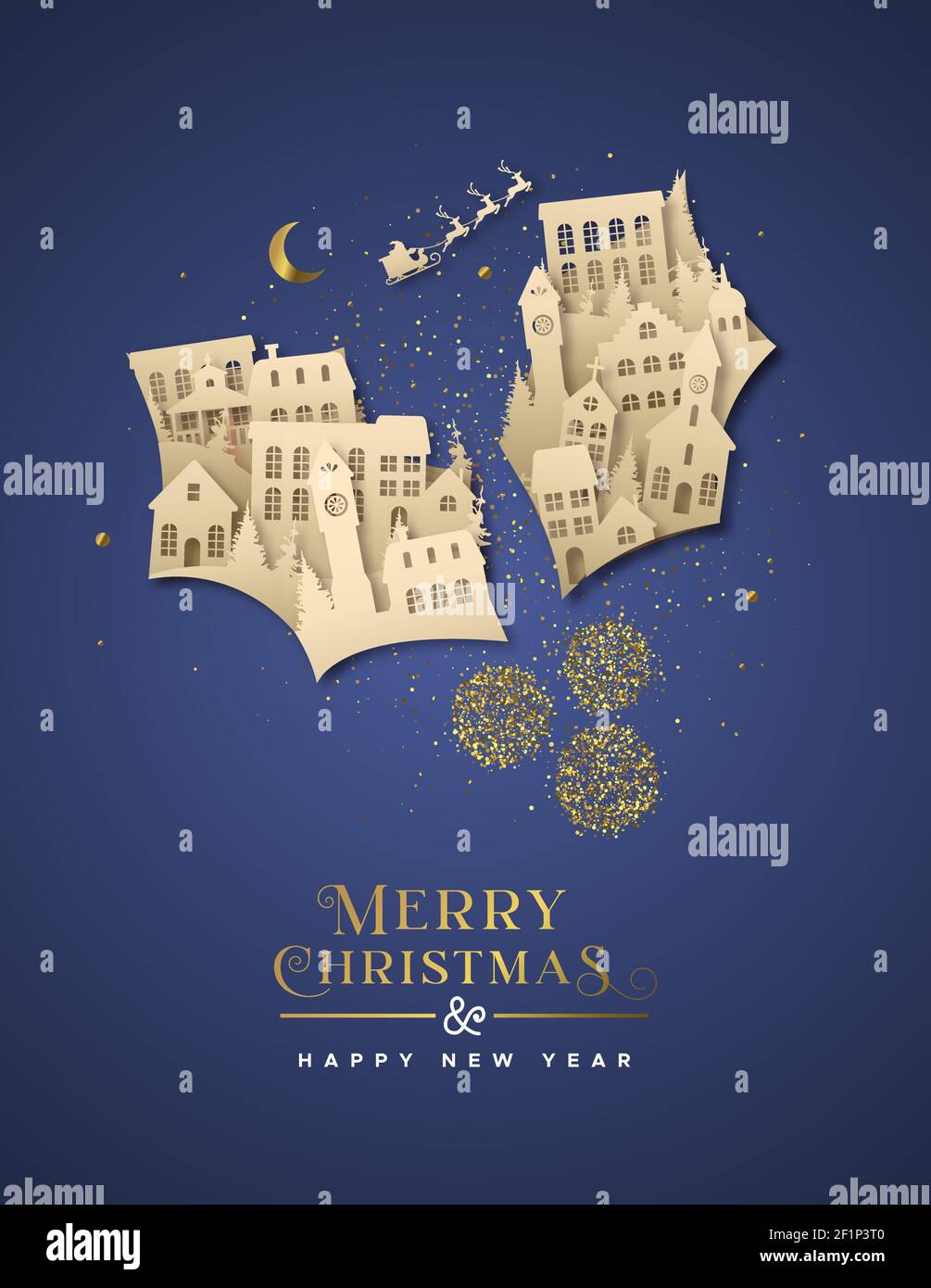 Holly christmas card Stock Vector Images - Alamy