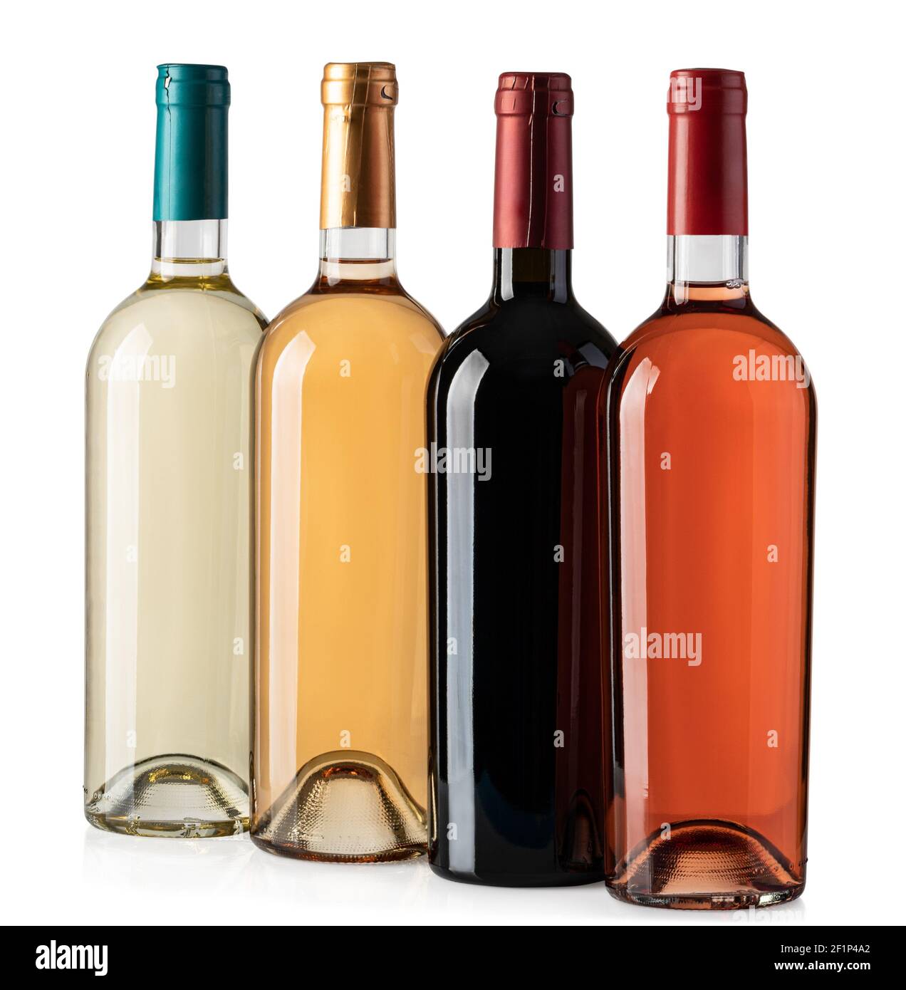 Set Of Wine Bottles Stock Photo - Alamy