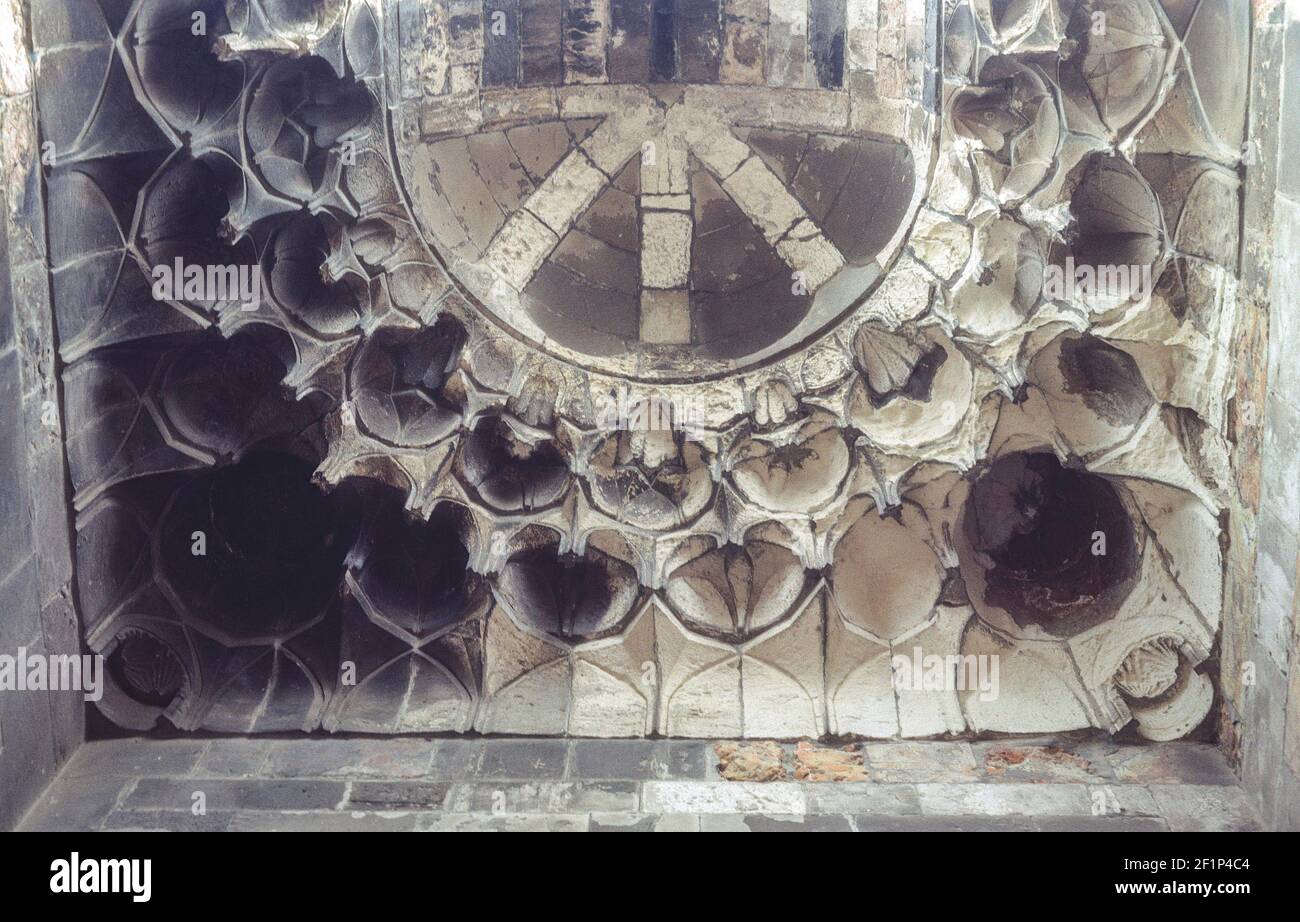 muqarnas of entrance vault, Palace of Tunshuq al-Muzaffariyya ...