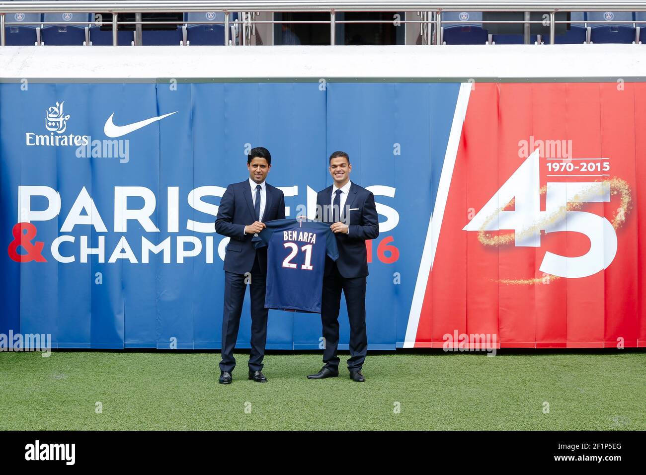 Nasser Al-Khelaifi (psg) and Hatem Ben Arfa (PSG) with new shirt number ...