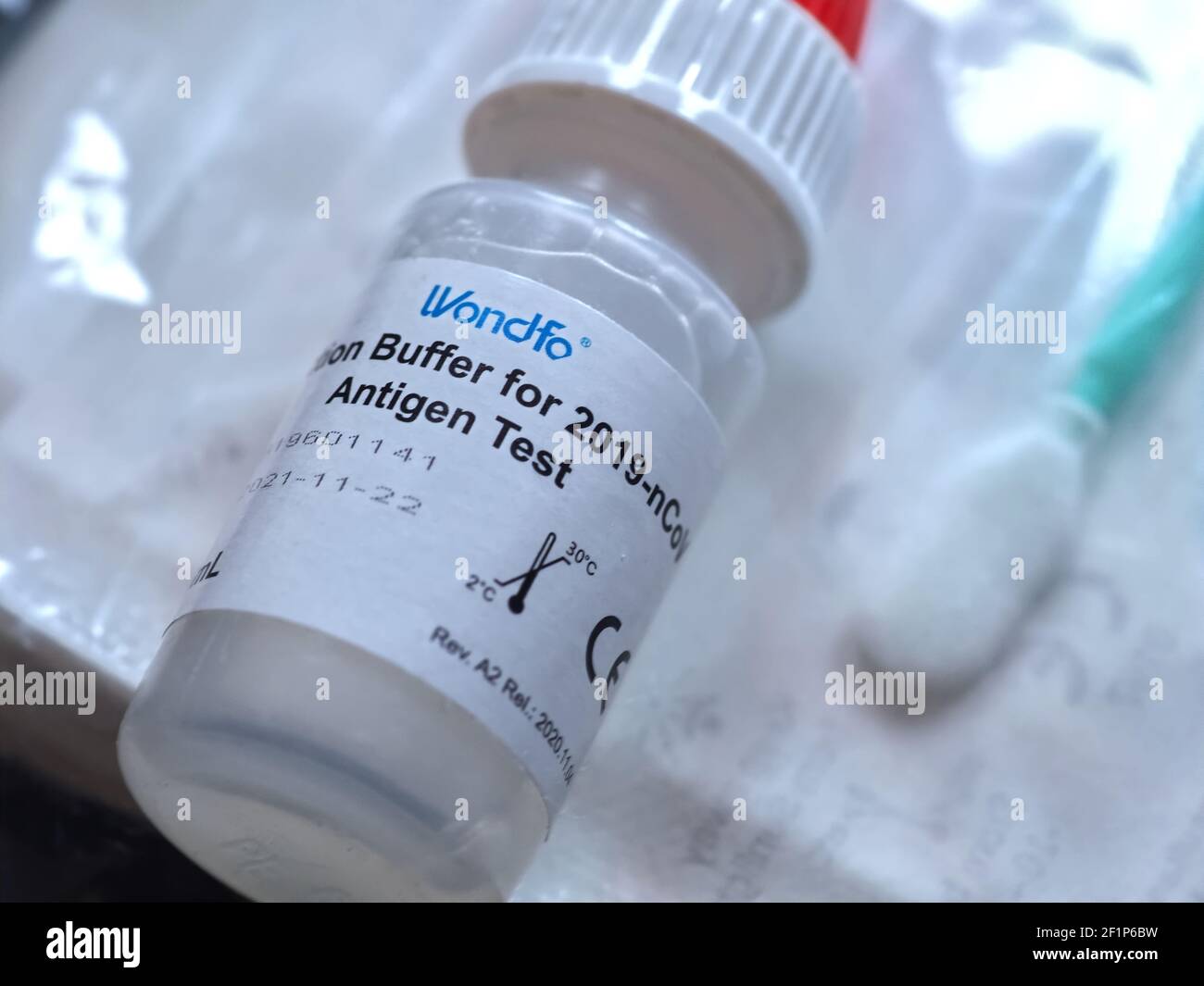 The rapid response covid 19 antigen rapid test device hi-res stock ...