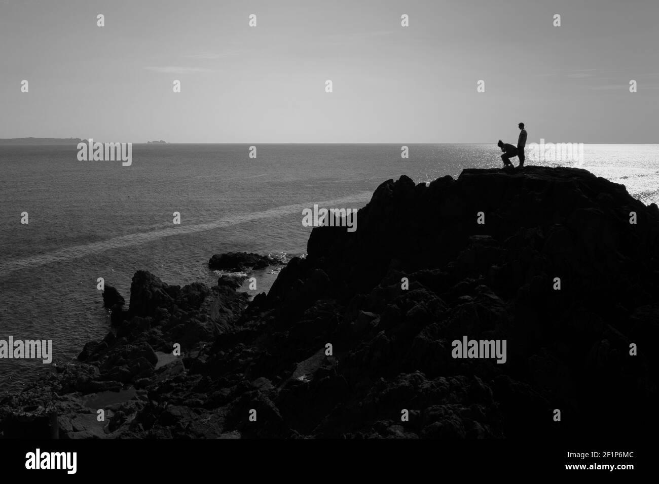 Couple mountain top Black and White Stock Photos & Images - Alamy