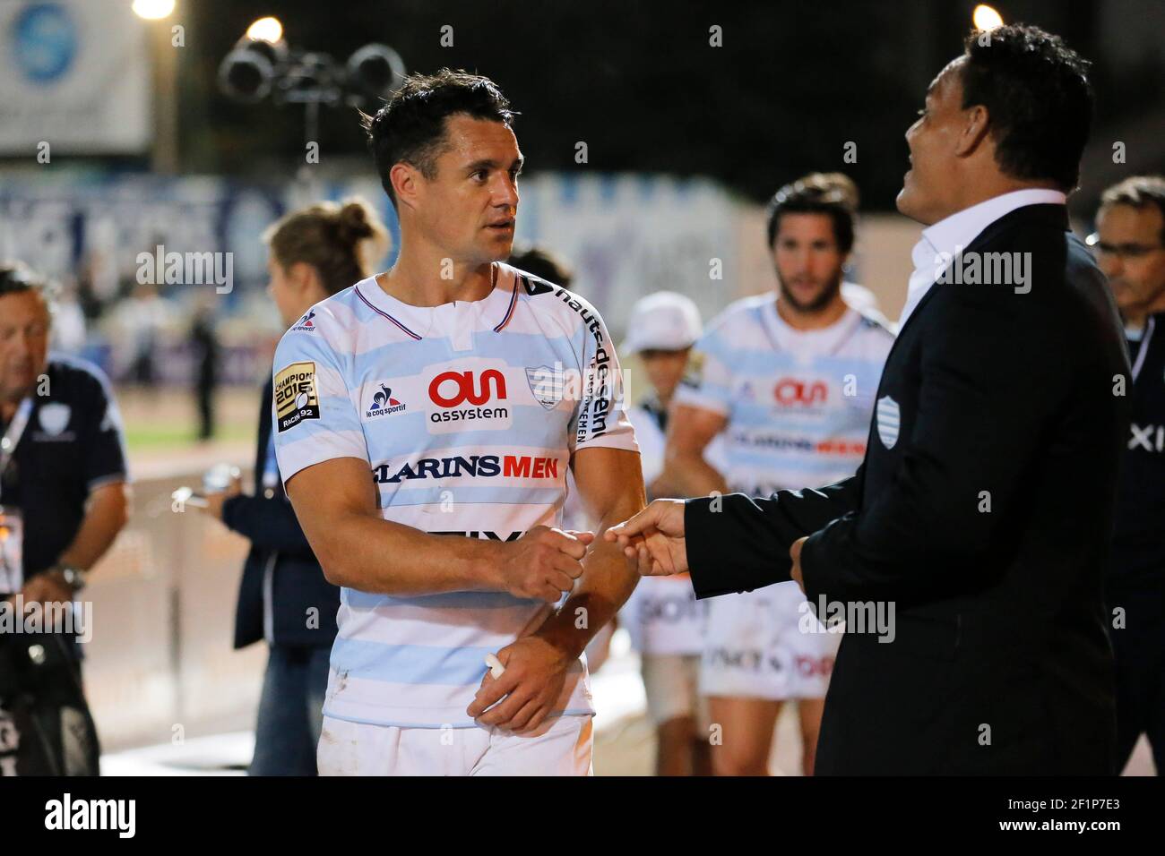 Daniel William Carter - Dan Carter (Racing Metro 92) and Chris Masoe ...