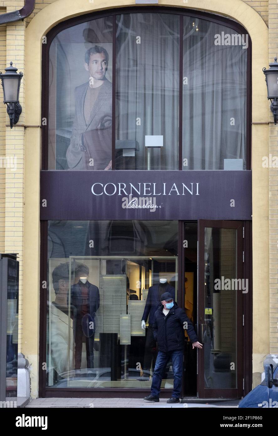 The Corneliani store of Italian menswear manufacturer best known for ...