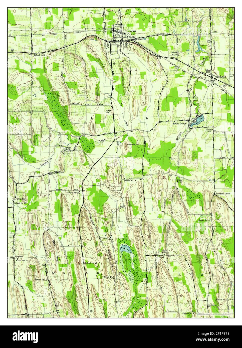 Sodus, New York, map 1943, 1:31680, United States of America by ...