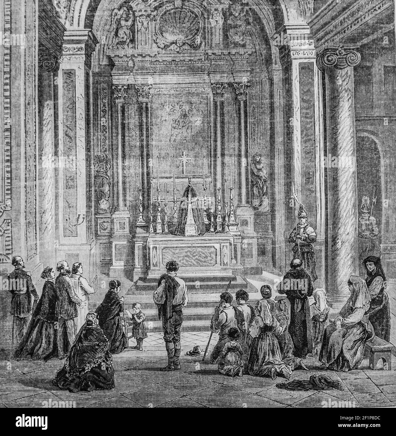 rome interieur de l'eglise santa anna dei falegnami, l'univers illustre ...