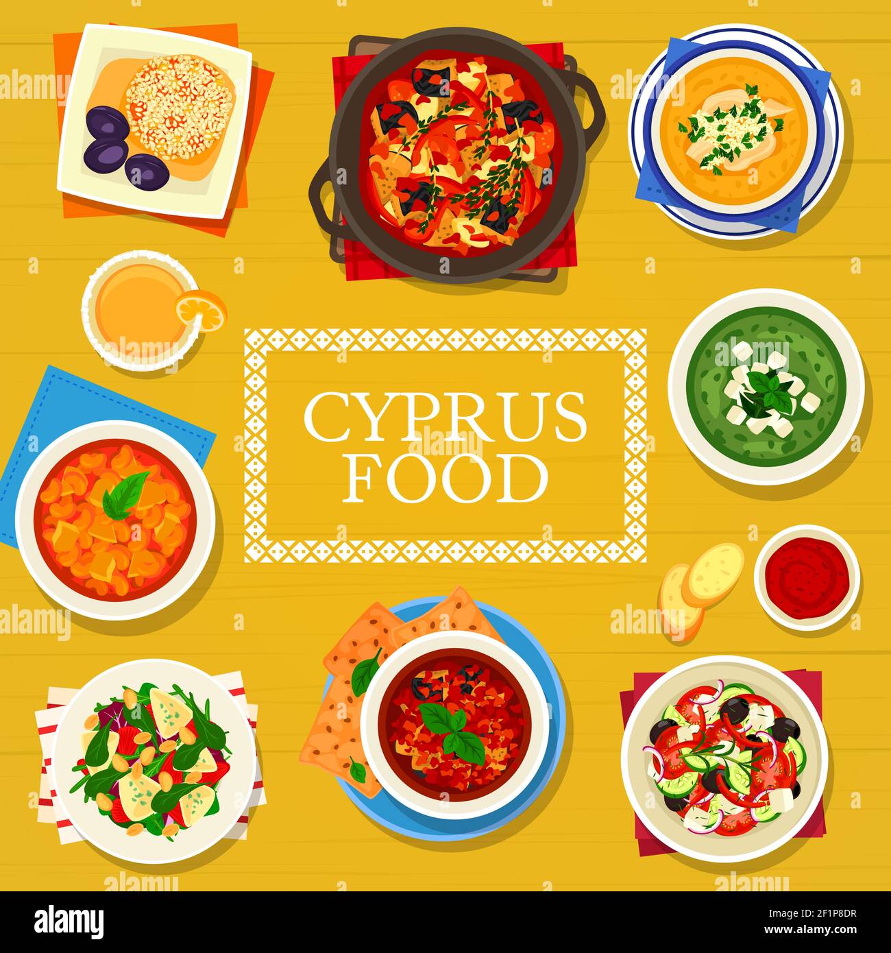 Cypriot dish Stock Vector Images - Alamy