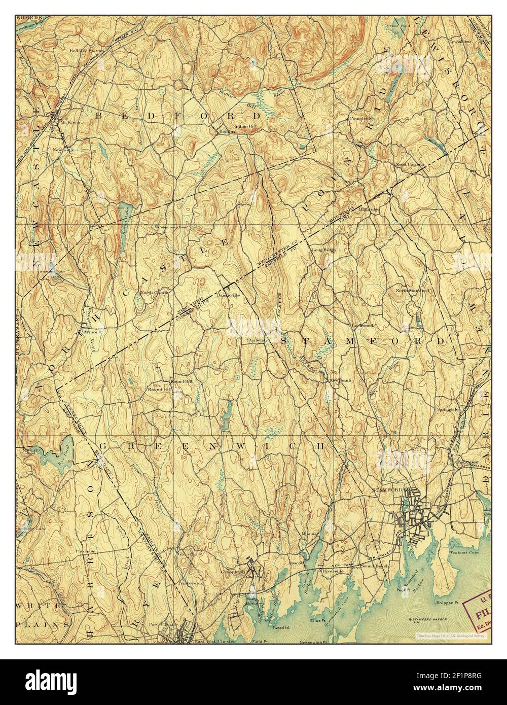 Map of stamford new york hi-res stock photography and images - Alamy