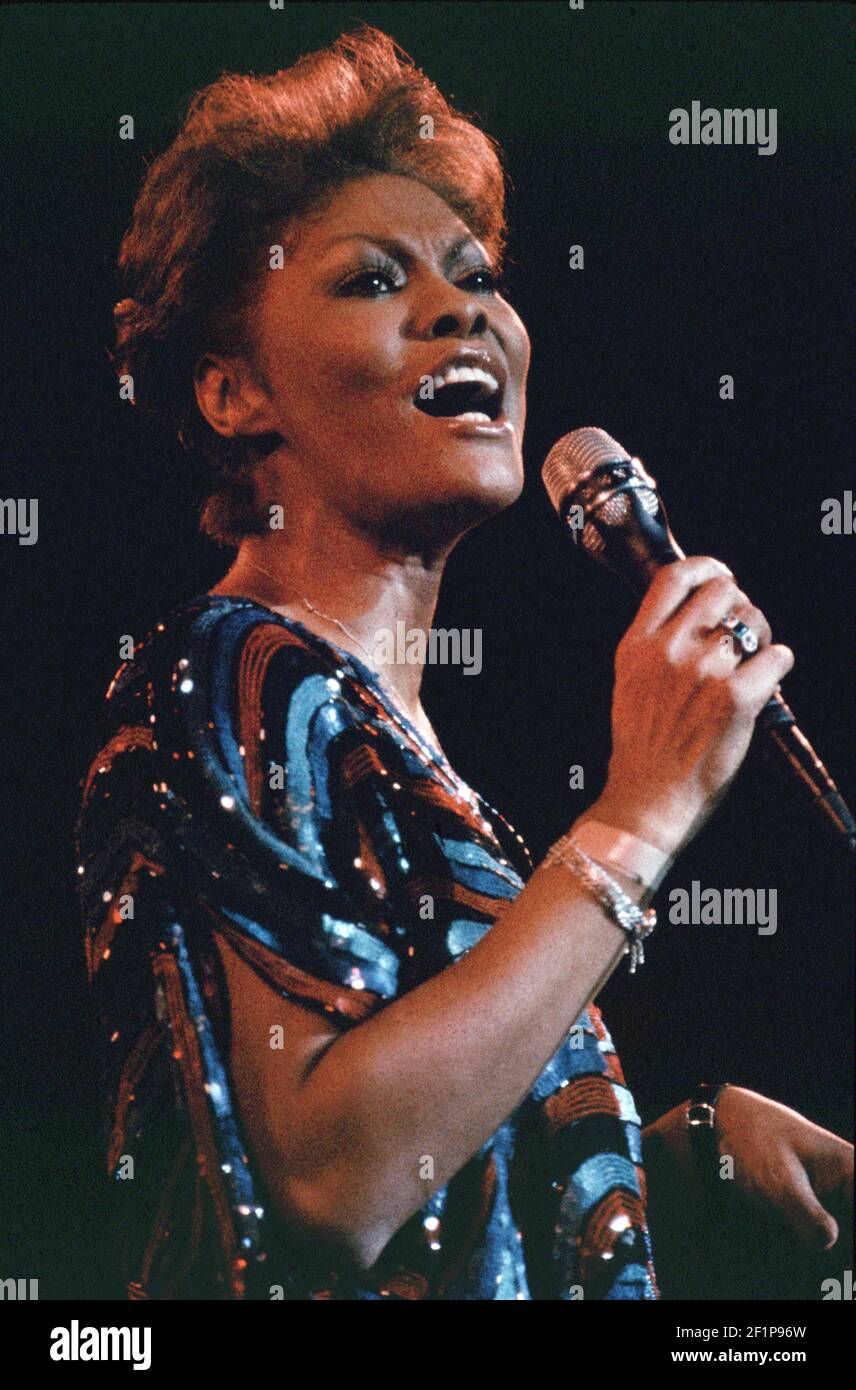 Dionne Warwick, american singer Stock Photo - Alamy