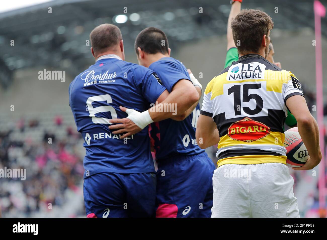 Antoine Burban (Stade Francais), Paul Williams (Stade Francais ...
